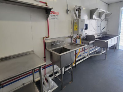 53' Food Prep Trailer Product Gallery | U.S. Mobile Kitchens