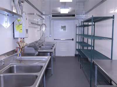 53' Food Prep Trailer Product Gallery | U.S. Mobile Kitchens