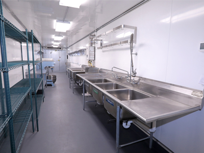 53' Food Prep Trailer Product Gallery | U.S. Mobile Kitchens